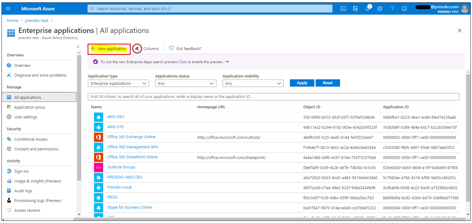 Creating a Microsoft Entra ID SSO Application for Prendio